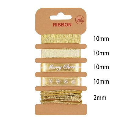 China ODM polyester lint 2mm 10mm 15mm kerstcadeau wrap lint Te koop