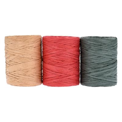 China 5mm*100m Kleurpapier touw Eco-vriendelijk DIY Twisted Paper String Te koop