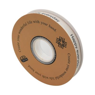 Cina 13mm Logo all'ingrosso Nastro di cotone Stile letterario Imballaggio di fiori Scatola regalo Decorazione Nastro Torta Bouquet in vendita