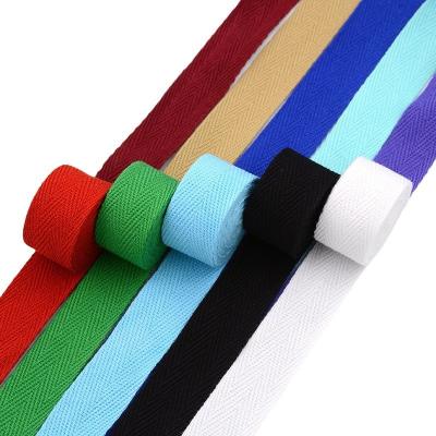 Cina 20 mm*50 y nastro di cotone tessuto a spirale per accessori di abbigliamento in vendita