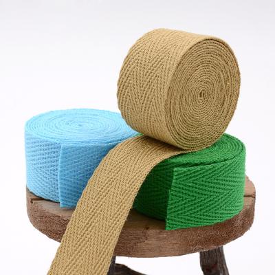 Cina 20 mm*50 y nastro di cotone tessuto a spirale per accessori di abbigliamento in vendita