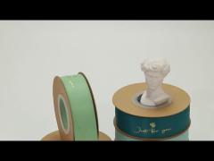 Ruban de satin en polyéther imprimé en feuille d'or sur mesure pour l'emballage de cadeaux