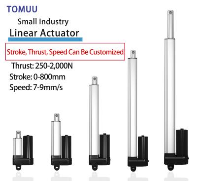 China Aluminium Alloy Industrial 2000N Linear Actuator With Hall Sensor Feedback for sale