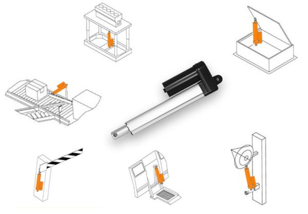 Quality 2000N Linear Actuator Self Locking For Industrial Locks Doors / Safety Equipment for sale