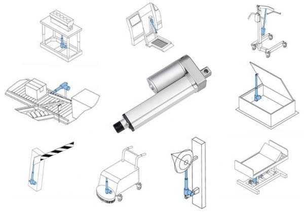 Quality 12V 24VDC Industrial Heavy Load Micro Linear Actuator 300-1000mm Stroke for sale