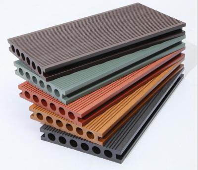 China Ecological wood floor outdoor wood plastic floor Plastic wood outdoor floor ecological wood floor decking for sale