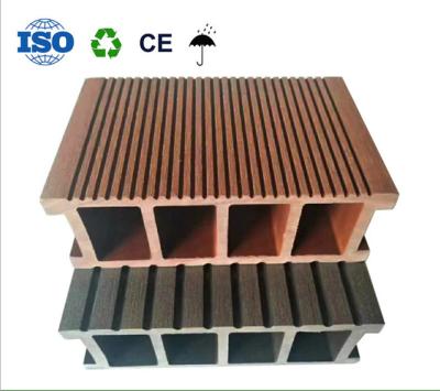 China Plastic wood flooring, wood-plastic composite board, park garden plank floor, environmental protection building board for sale