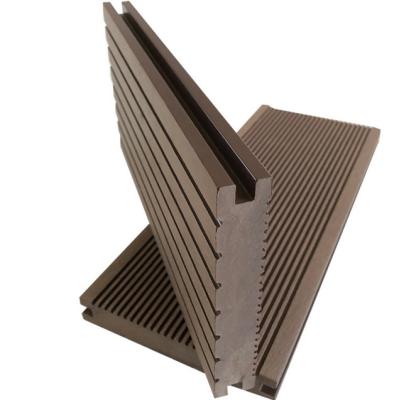 China Hot outdoor wood plastic floor Anticorrosive wood plastic fence flower gazebo material 95×15 solid wood flooring for sale