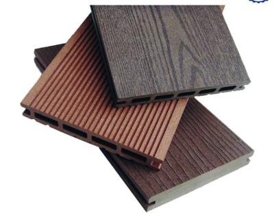 China Wood plastic solid floor 140*25 outdoor landscape garden anti-corrosion floor high quality environmental protection plas for sale