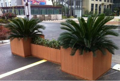 China wpc planter customized outdoor decorative WPC flower box for sale