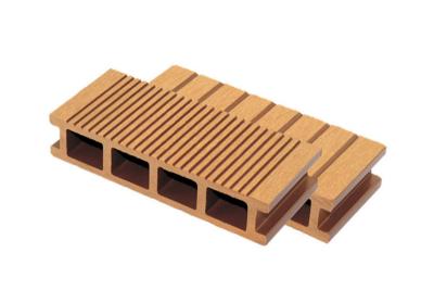 China Pe plastic wood flooring outdoor solid hollow wood plastic material WPC eco-friendly building materials 140h30 for sale