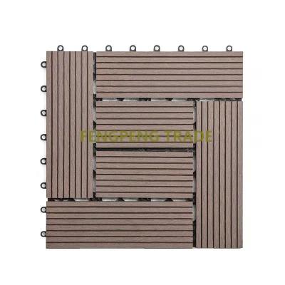 China Outdoor plastic wood flooring  PE composite  DIY flooring, WPC DECKING for sale
