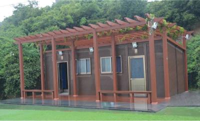 China High Quality Customized Outdoor Wood Plastic Composite WPC Pergola for sale