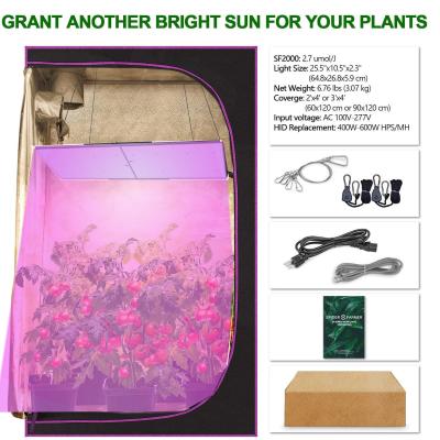Cina Spettro completo di alluminio della luce progressiva PPFD di VEG 600W Quantum LED in vendita