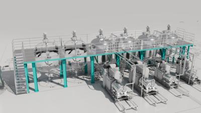 China 22KW Electric Shear Paddle Dispersion Tank Cylindrical Water Cooling Design for sale