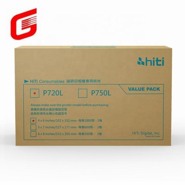 Quality Hiti P750L Photo Paper and Ribbon Print Kit for 4x6 Photos Shipping DHL UPS TNT for sale