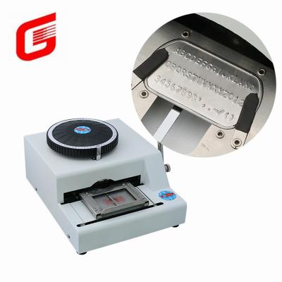 China Durable 52 Code Letters Manual Number Dog Tag Embossing Machine with Other Interface for sale