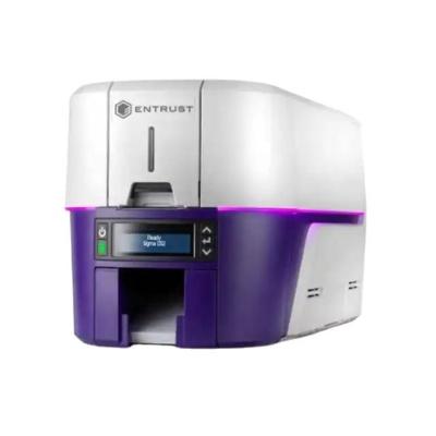 China Stock Entrust Sigma DS3 Dual Sided or Single Sided Smart Business ID Rfid Card Printer for sale