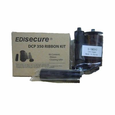China Original DIC10580 YMCKO Color Ribbon Kit 250 Images per Roll for DCP 350 ID Card Printer for sale