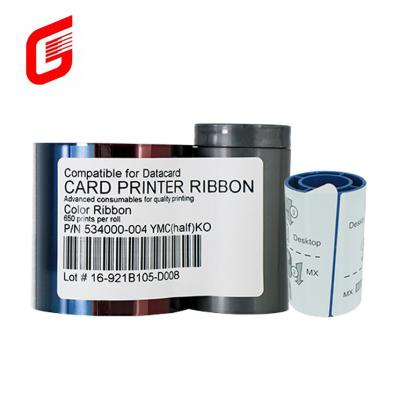 Cina Datacard originale 534000-004 YMCKT Printer Ribbon 650 Stampe per le richieste di stampanti di schede in vendita