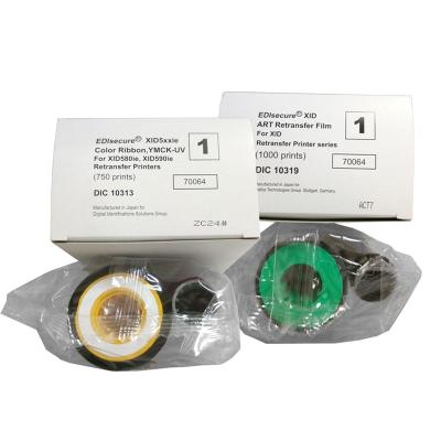 China XID8300 Color UV Ribbon DIC10313 YMCK-UV for XID 8600 Card Printer Nylon Material for sale