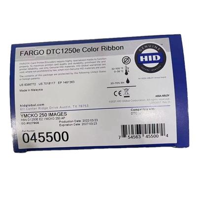 China Original 045500 YMCK Ribbon for DTC1250e Business ID IC Card Printer Performance for sale