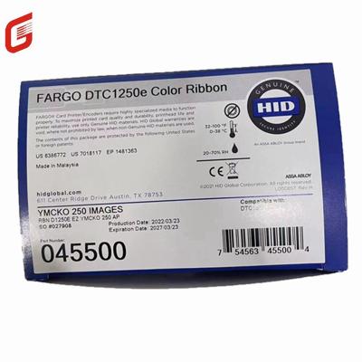 China Original 045500 YMCK Ribbon for DTC1250e Business ID IC Card Printer Performance for sale