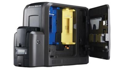 China Year 1-Year Datcard CR805 600 dpi dual sided Rfid Retransfer ID Business Card Printer for sale