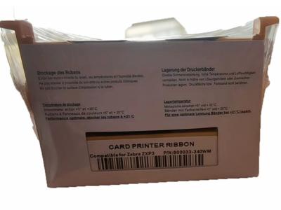China Zebra ZXP Series 3 Compatible YMCKO Ribbon 800033-340WM for P100i P100m P110i P120i for sale