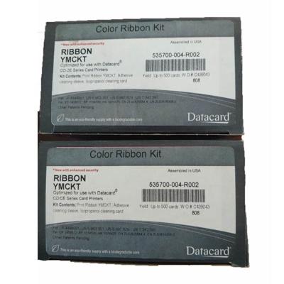 Cina 535700-004 R002 YMCKT Nastro a colori 500 Immagini per Datacard CD800 Stampante di carte d'identità in vendita
