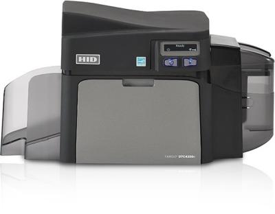 Cina Velocità di stampa in nero 6 secondi per carta HID Fargo DTC4250e Stampa doppia facciata di carte d'identità in vendita