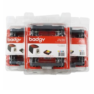 Cina Badgy100/200 Card Printer Evolis CBGR0100C YMCKO Ribbon per professionisti e stampa in vendita