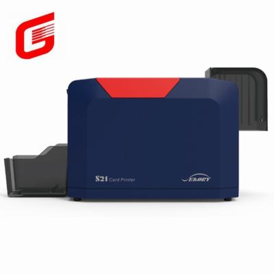 China SEAORY S21 Smart Business ID Card Printer with Double Side Magicard Plastic Technology for sale