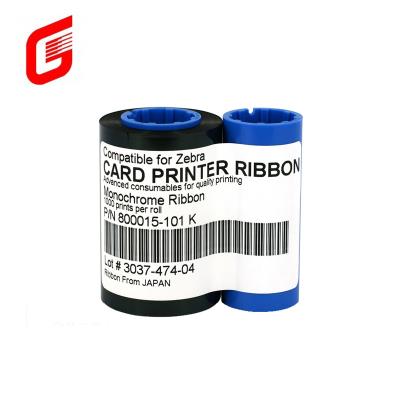 China Zebra P330i Printer 800015-101 Black Monochrome Ribbon Compatible with Nylon Material for sale