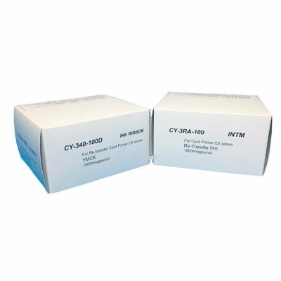 Cina CY-340-100D YMCK Ribbon e CY-3RA-100 Retransfer Film Choice per la stampante CY-340-100 in vendita