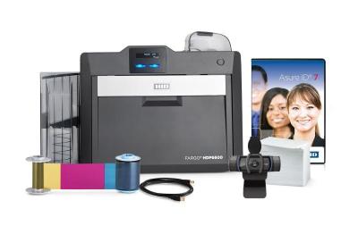 Cina Potente stampante di carte d'identità HID Fargo HDP6600 a doppio lato con 600dpi e nastro 084911/084900 in vendita