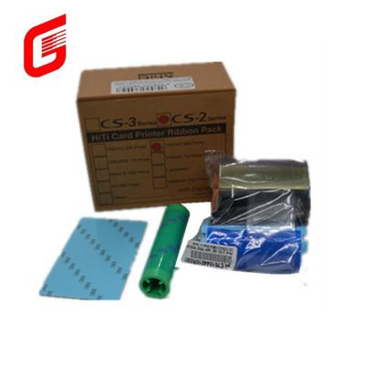 China CS-2 Compatible YMCKO-C6 Color Ribbon for HITI CS-220e Card Printer 400 prints/roll for sale