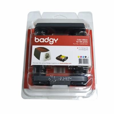 Cina 9 mm di larghezza CBGR0100C Nastro a colori Compatibile con Badgy100 e Badgy200 Card Printer in vendita