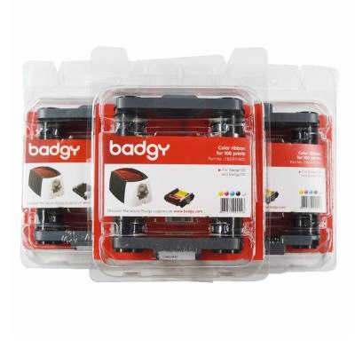 Cina 9 mm di larghezza CBGR0100C Nastro a colori Compatibile con Badgy100 e Badgy200 Card Printer in vendita