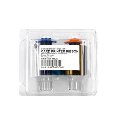 Cina 1 velocità di stampa a colori HDP5000 YMCK Nastro a colori 84051 per Fargo HDP5000 ID Card Printer in vendita