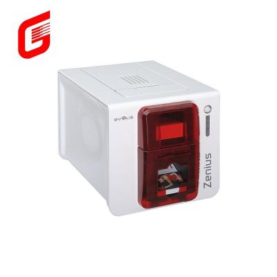 China High Speed Kleur YMCKO Evolis Zenius Eenzijdige PVC-ID-kaartprinter voor CR80-kaarten Te koop