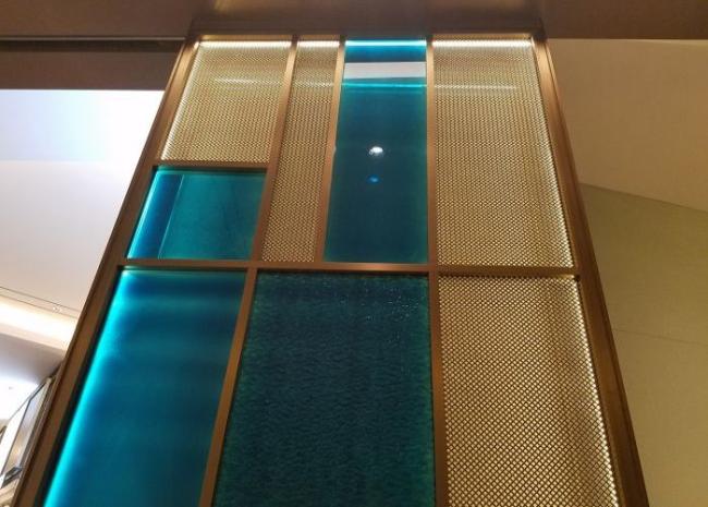 Stainless Steel Architectural Mesh Grills Decorative Metal Mesh Screen For Restraunt Decoration