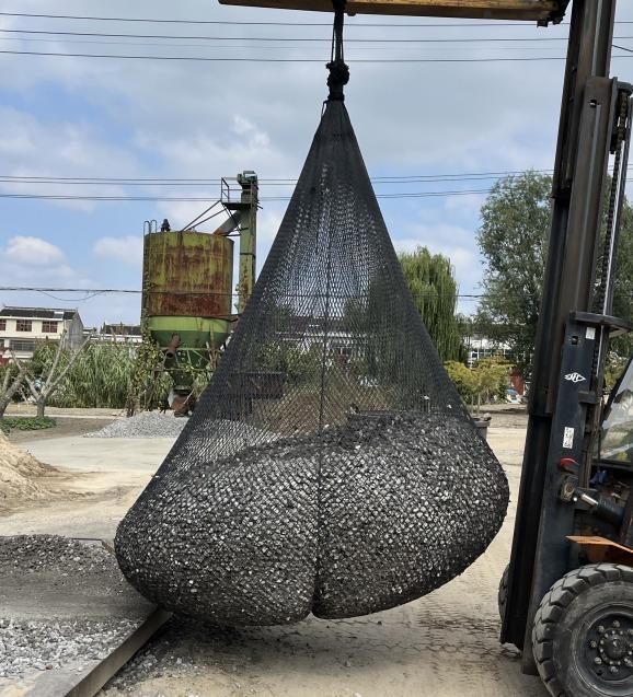 Rock Bag Filter Unit for River Control