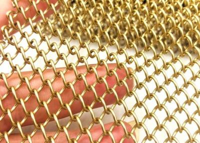 China Ceiling Devider Aluminum Chain Link Curtain 4mm 5mm 6mm Metal Decorative for sale