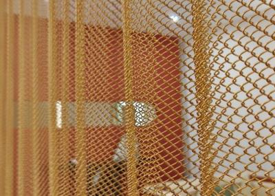 China 1.8m Width Stainless Steel Security Mesh with Antique Brass Treatment Corrosion Resistant for sale