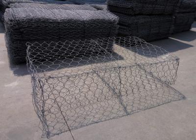 China Heavy Galvanized Metal Gabion Baskets , Metal Cage Filled With Rocks for sale