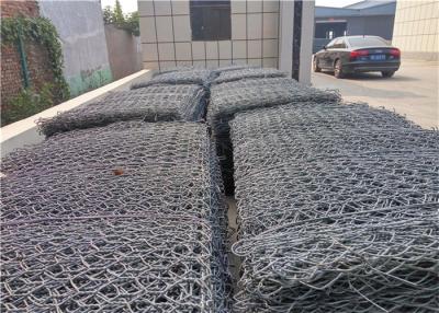 China 80mmx100mm Mesh Size PVC Coated Hot Dipped Galvanized Gabion Cages For Sturdy Construction for sale