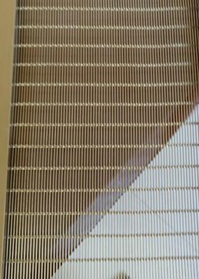 China Flexible Decorative Wire Mesh , Copper Architecture Metal Mesh For Curtain for sale