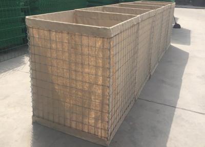 China Barreras de defensa itares modernas llenas de arena con geotextil marrón, aprobadas ISO en venta