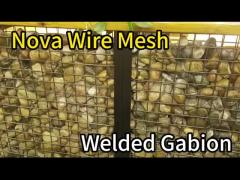 건축 용접된 메시 Gabions 조경을 위한 76.2 * 76.2 Mm 크기